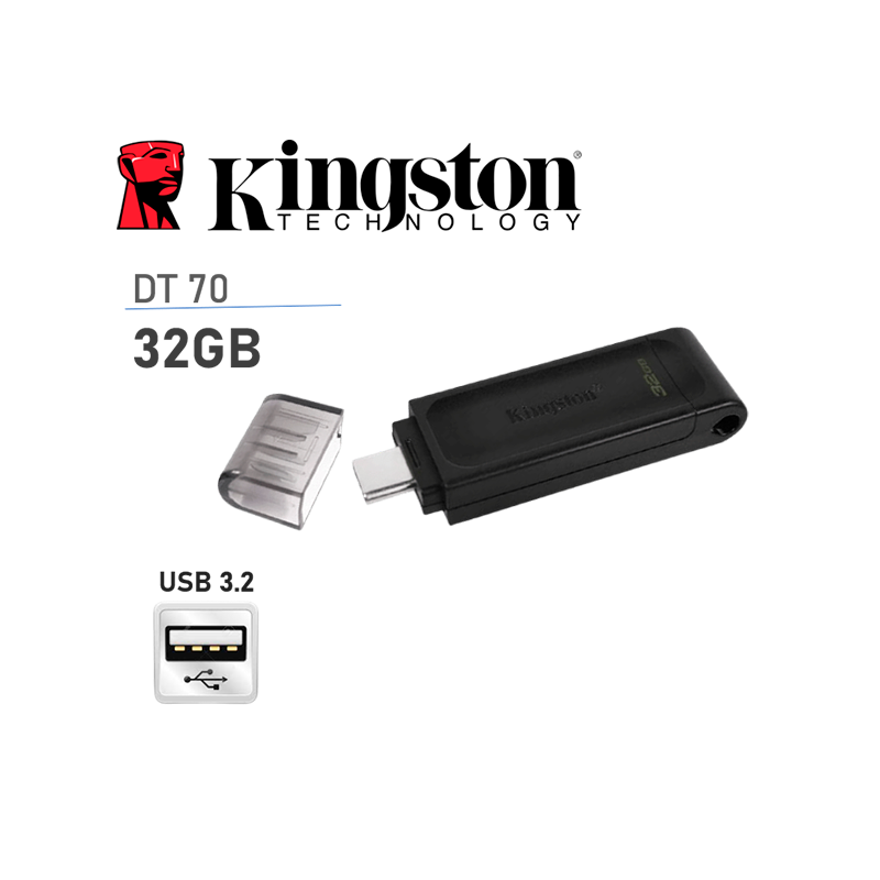 MEMORIA USB-C 32GB KINGSTON DT 70 – Protajama